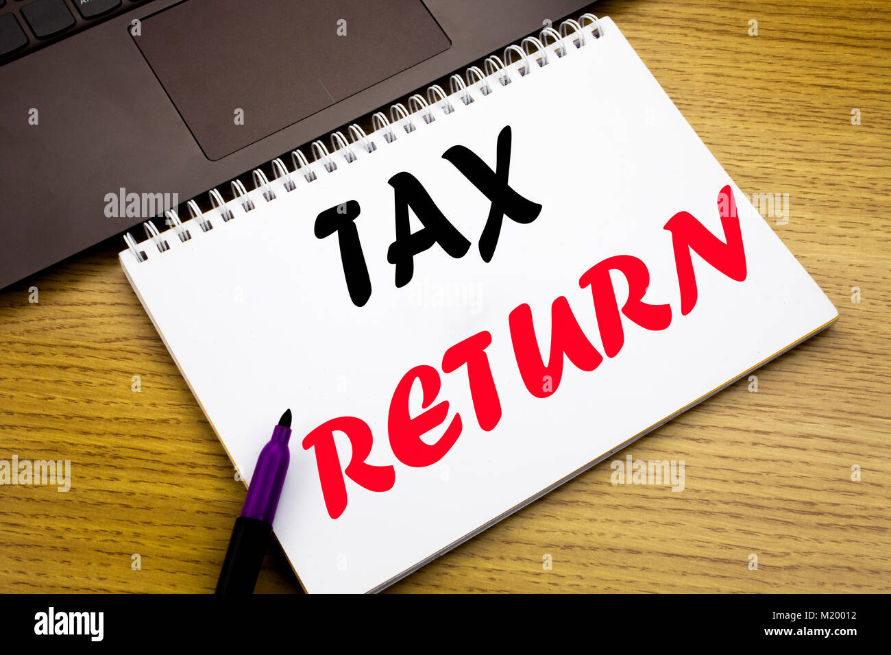 Hand writing text caption inspiration showing Tax Return. Business ...