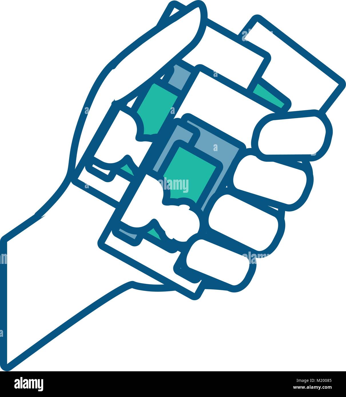 hand with id cards icon Stock Vector Image & Art - Alamy