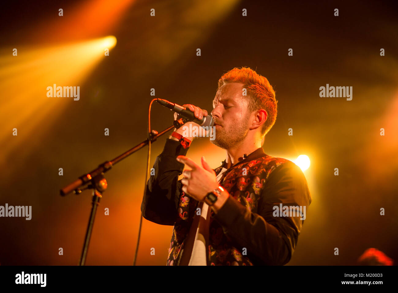 The Norwegian indie pop band The Well performs a live concert at USF ...