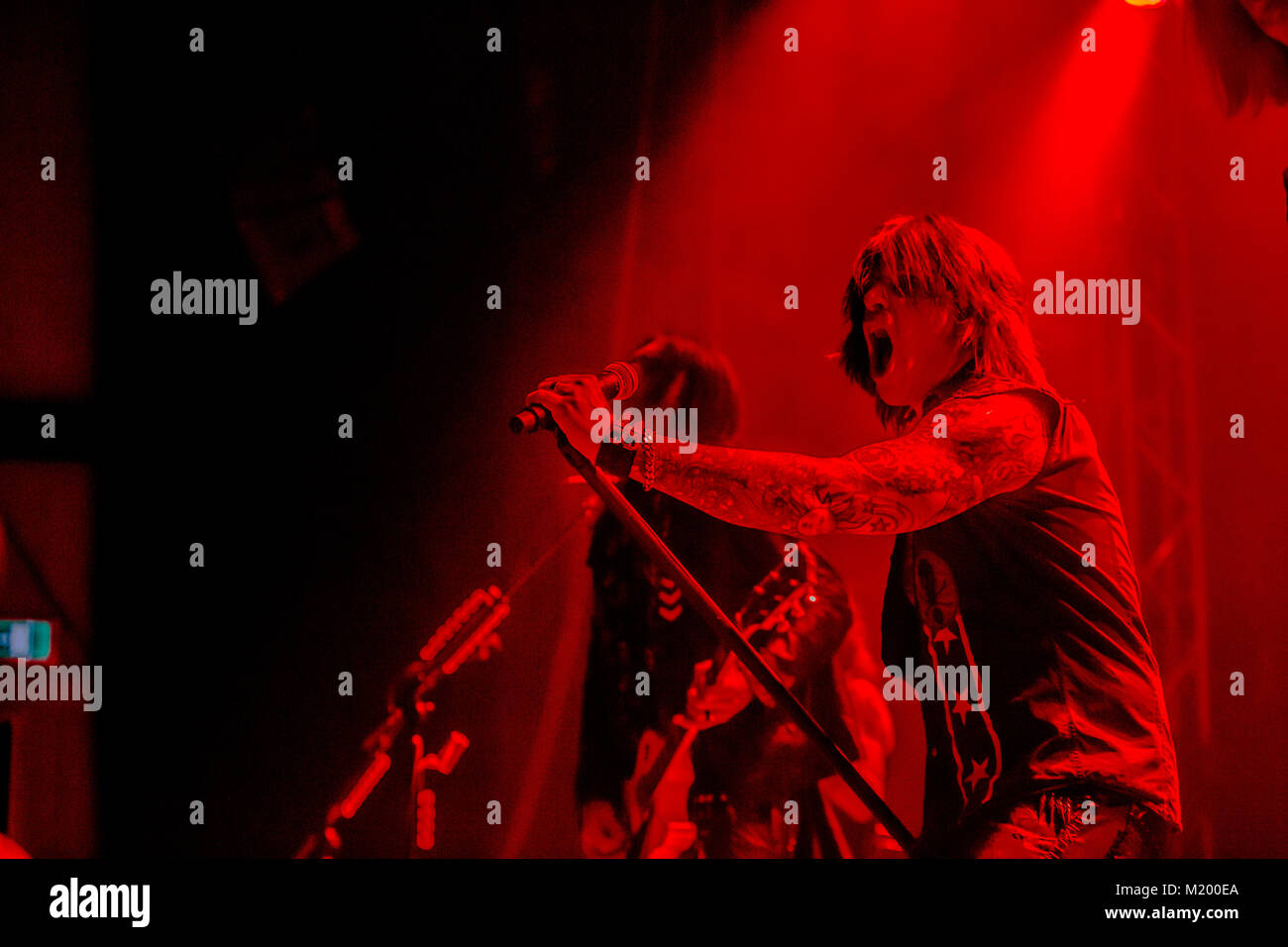 The Irish rock band Thin Lizzy performs a live concert at Ricks in ...