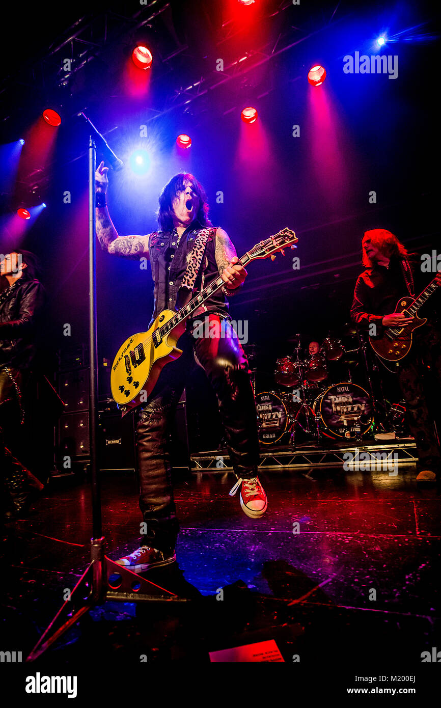 The Irish rock band Thin Lizzy performs a live concert at Ricks in ...