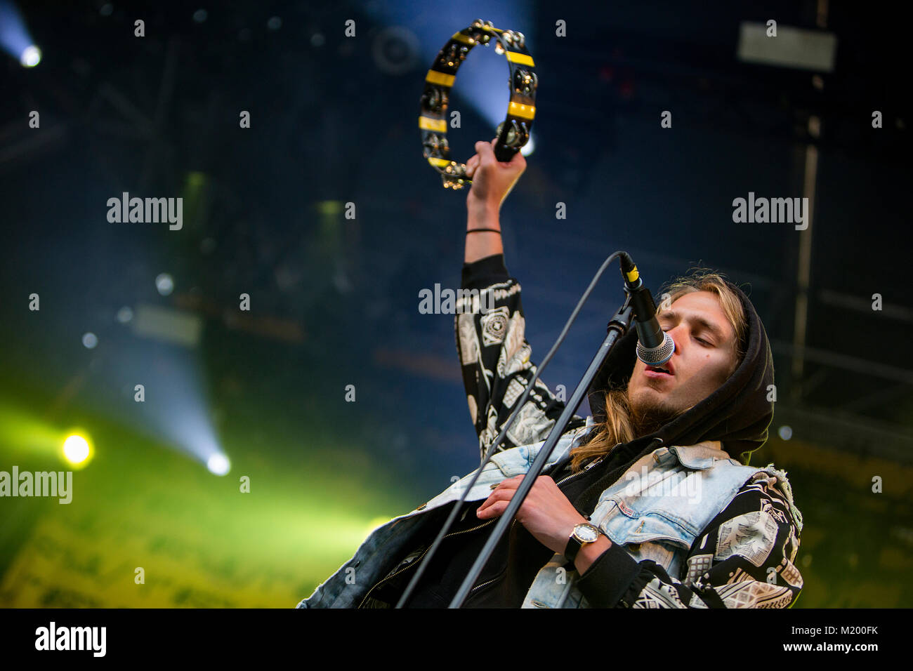 The Swedish pop singer and songwriter Thomas Stenström performs a live ...