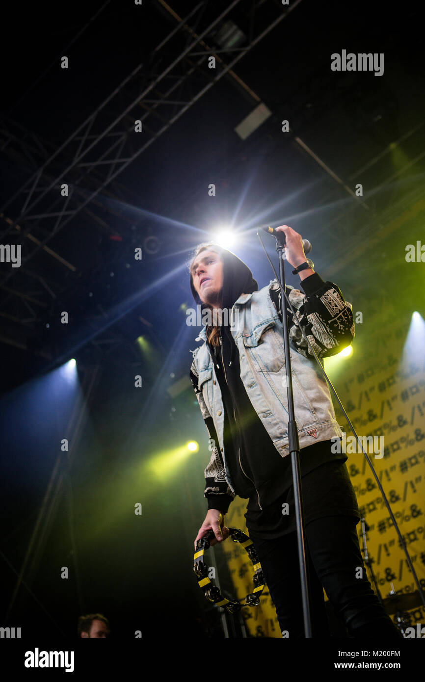 The Swedish pop singer and songwriter Thomas Stenström performs a live ...