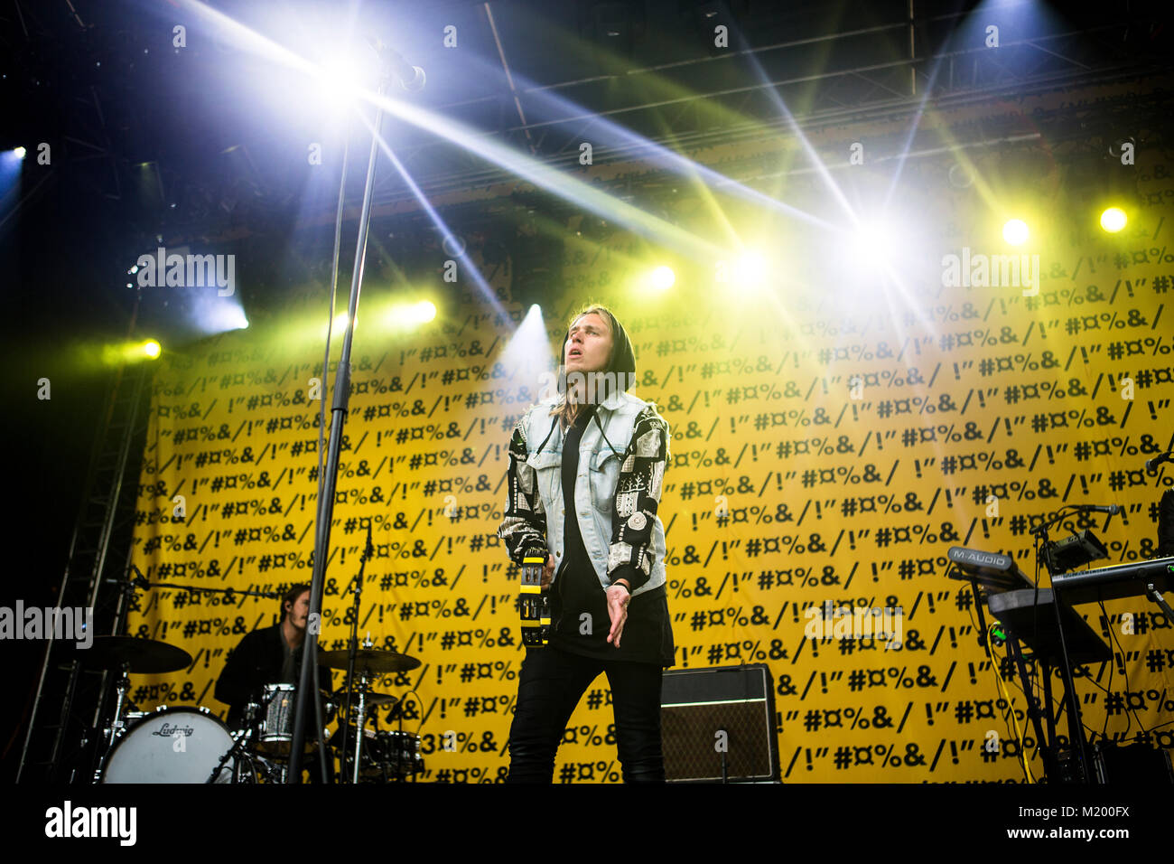 The Swedish pop singer and songwriter Thomas Stenström performs a live ...