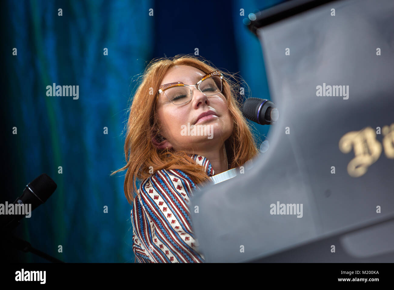 The American singer, songwriter and pianist Tori Amos performs a live ...