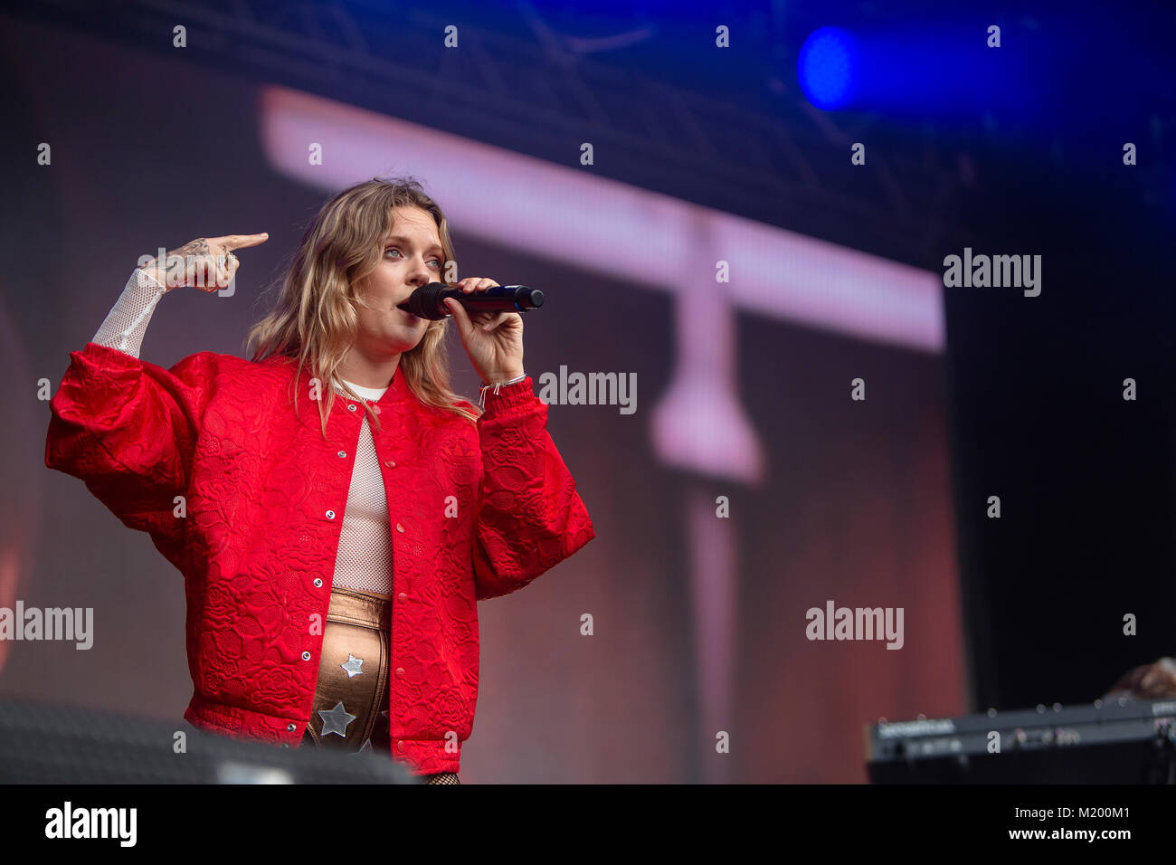 Norway, Bergen – June 16, 2017. The Swedish singer and songwriter Tove ...