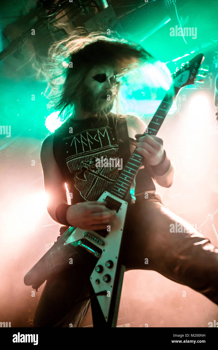 The controversial Norwegian black metal band Taake performs a live ...