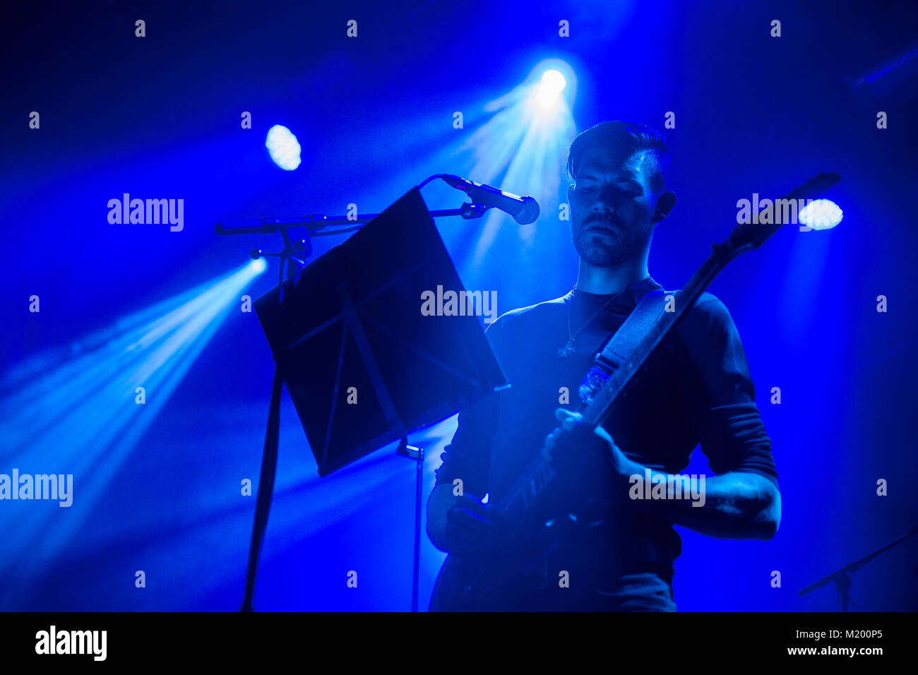 Norway, Bergen - August 25, 2017. The Norwegian black metal band Vemod ...
