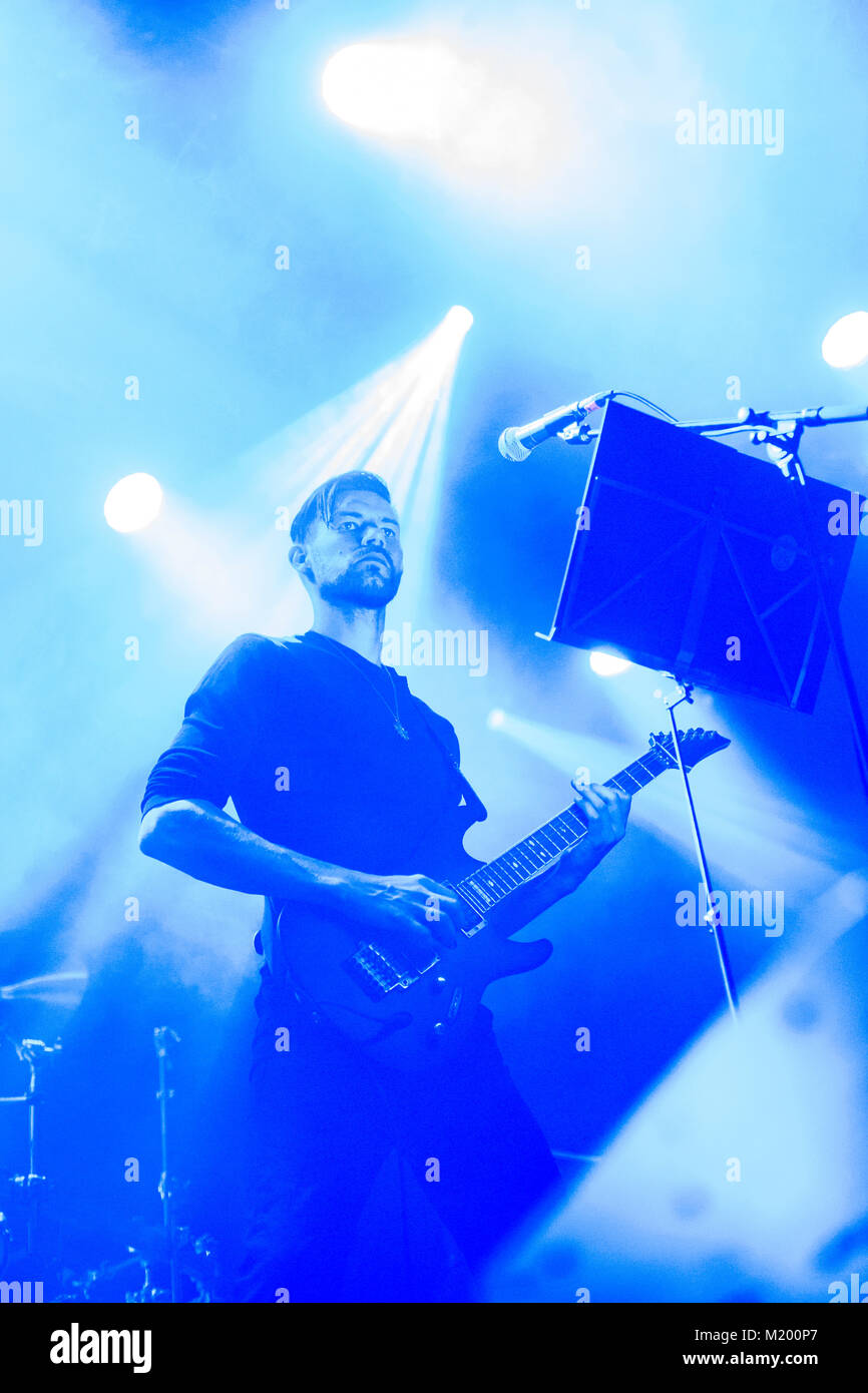 Norway, Bergen - August 25, 2017. The Norwegian black metal band Vemod ...
