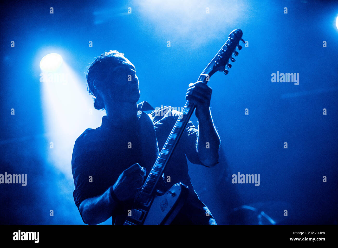 Norway, Bergen - August 25, 2017. The Norwegian black metal band Vemod ...