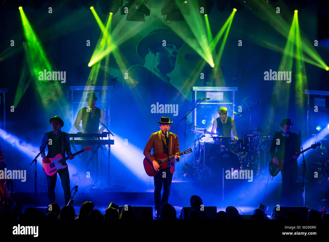 The Norwegian folk rock band Violet Road performs a live concert at USF ...