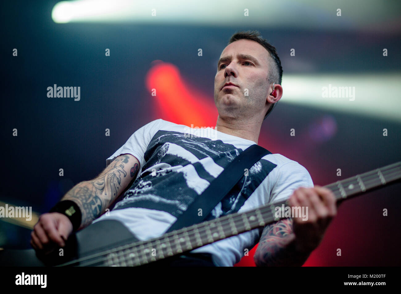 The Danish hard rock band Volbeat performs a live concert at Plenen ...