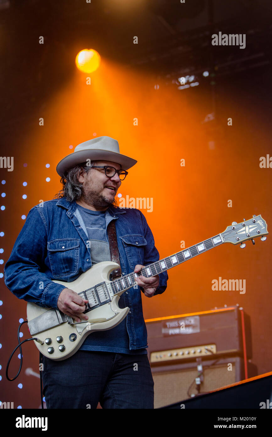 The American alternative rock band Wilco performs a live concert at the ...