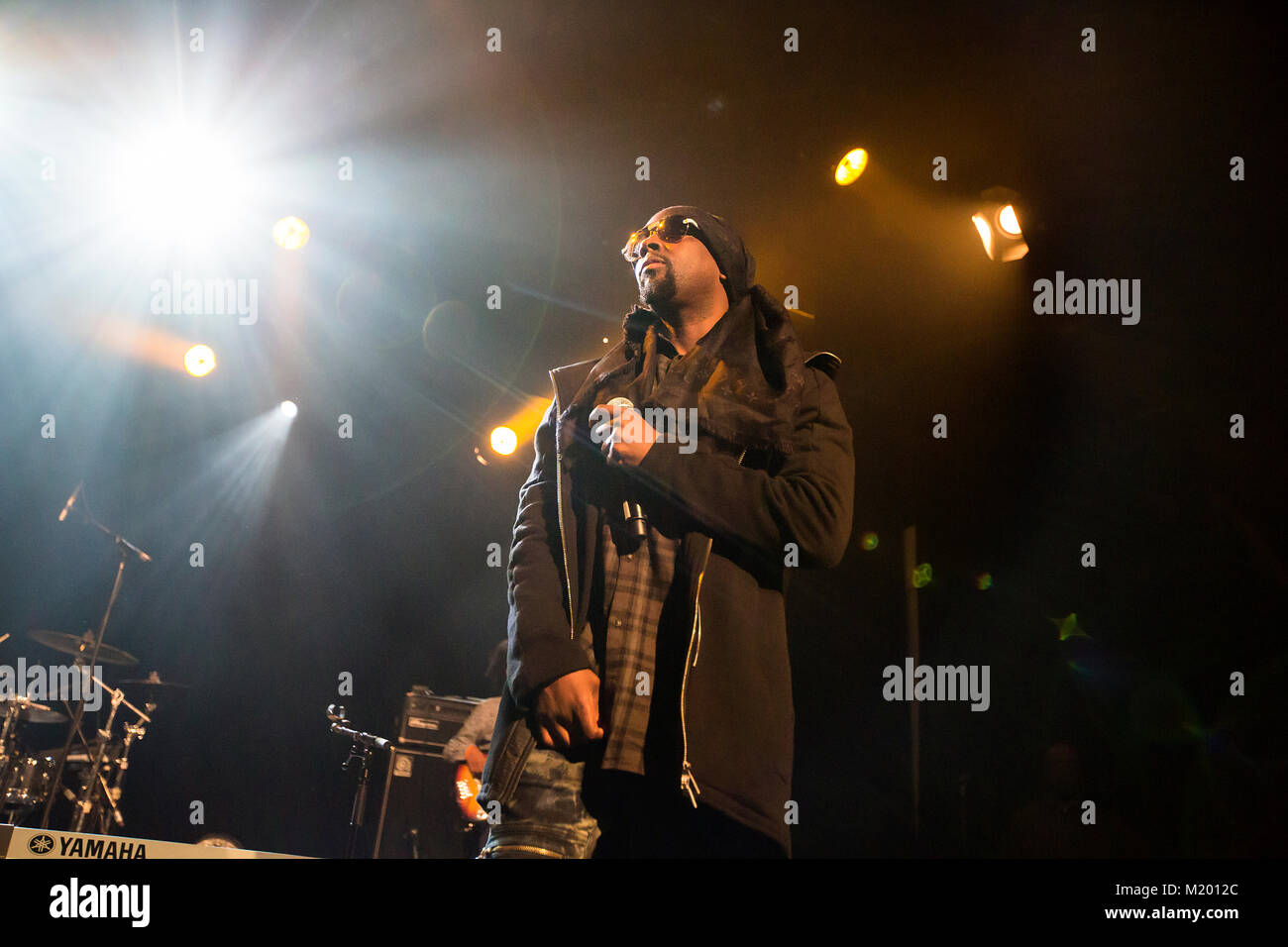 The American rapper, singer and musician Wyclef Jean performs a live ...