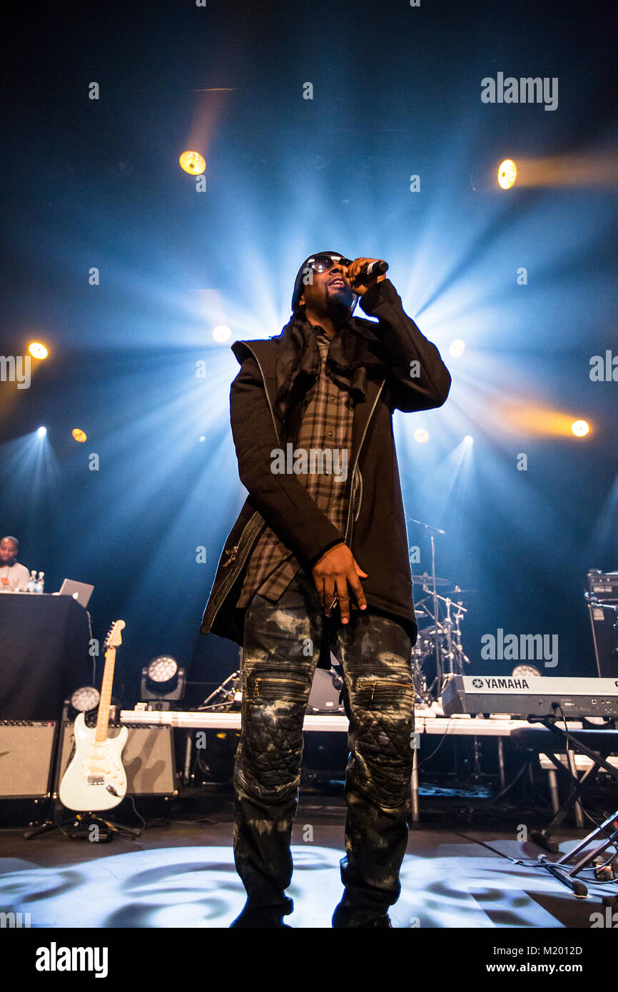 The American rapper, singer and musician Wyclef Jean performs a live ...