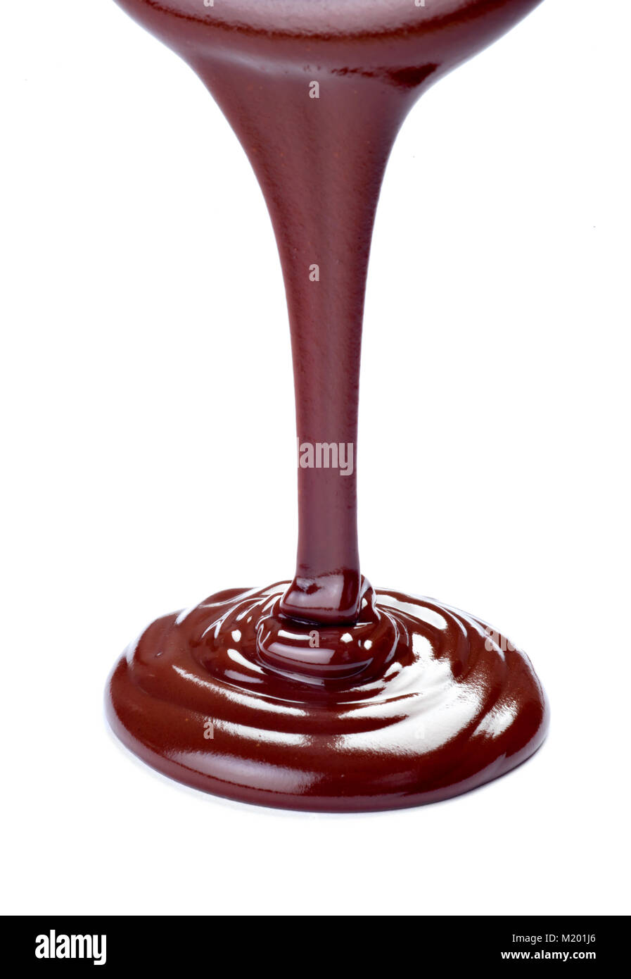 close up of chocolate syrup on white background Stock Photo - Alamy