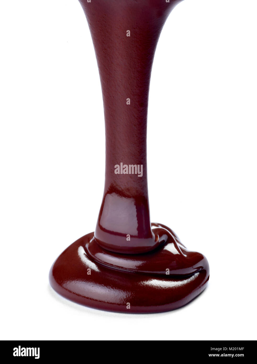 close up of chocolate syrup on white background Stock Photo - Alamy
