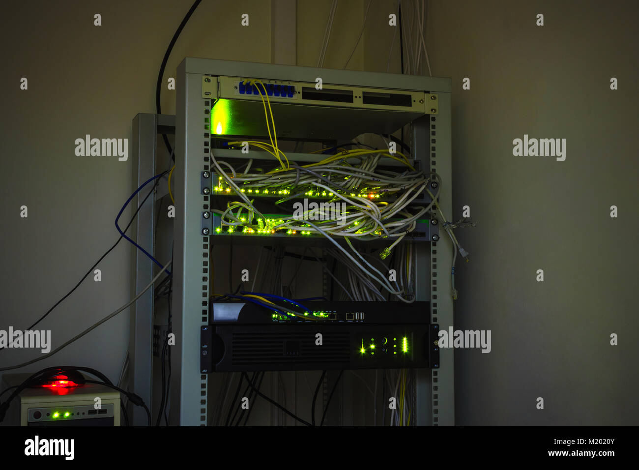 fiber Network Server Stock Photo - Alamy
