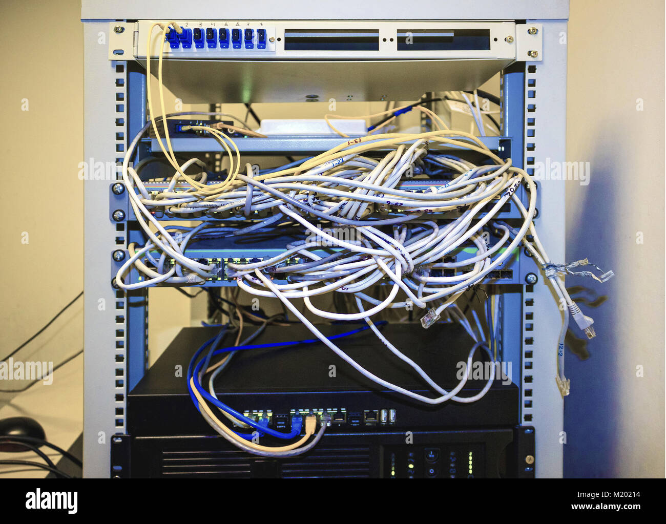 fiber Network Server Stock Photo - Alamy
