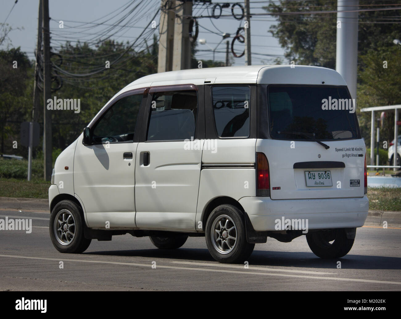 CHIANG MAI, THAILAND -JANUARY 9 2018: Private Mini Van of Daihatsu ...