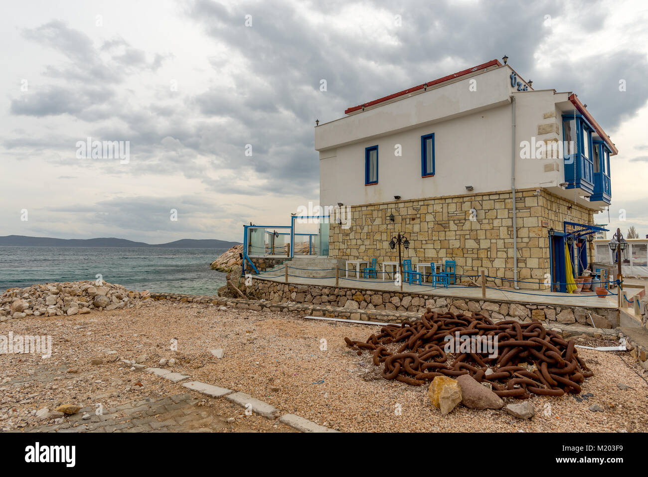 View of the Mordogan Bay, Izmir, Turkey Stock Photo - Alamy
