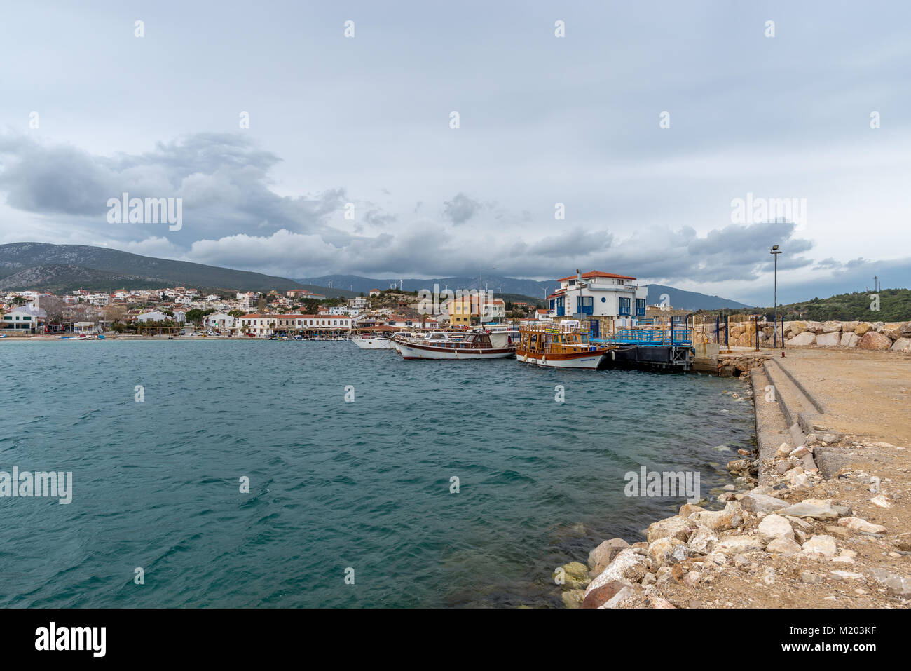 View of the Mordogan Bay, Izmir, Turkey Stock Photo - Alamy