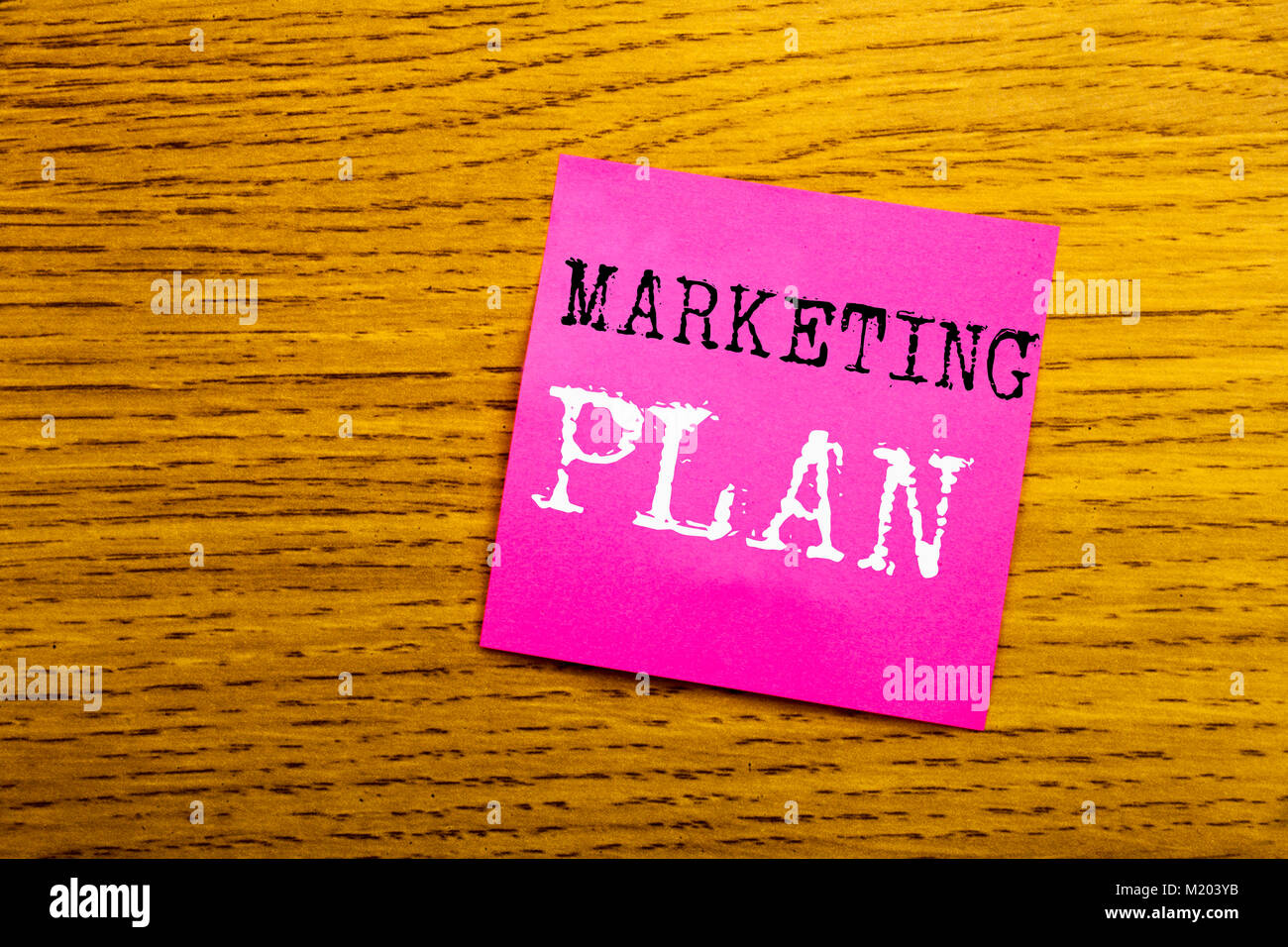 Handwriting Announcement text showing Marketing Plan. Business concept ...
