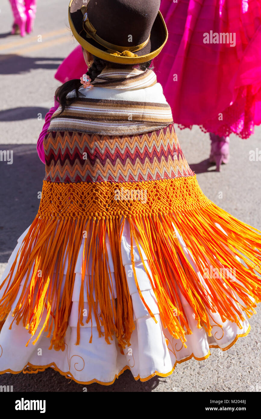 Peruvian people in city street Stock Photo - Alamy