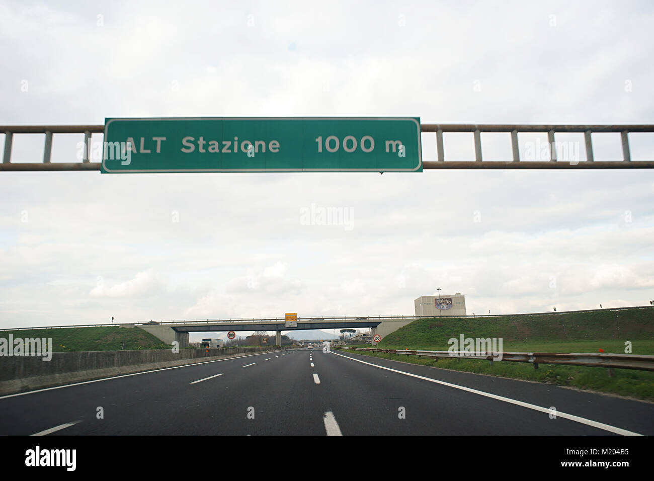 A1 Milan - Rome - naples highway Stock Photo - Alamy