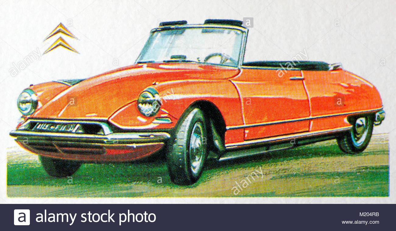 Citroen DS 19 FWD 1.9 litres 1955 illustration Stock Photo - Alamy