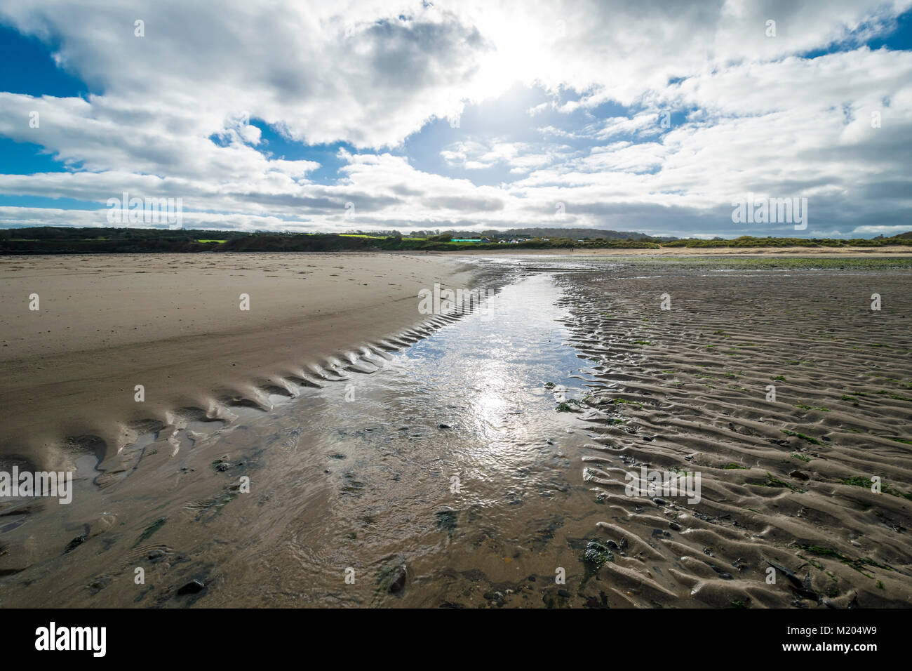 Lligwy Bay beach on the East coast of Anglesey Stock Photo - Alamy