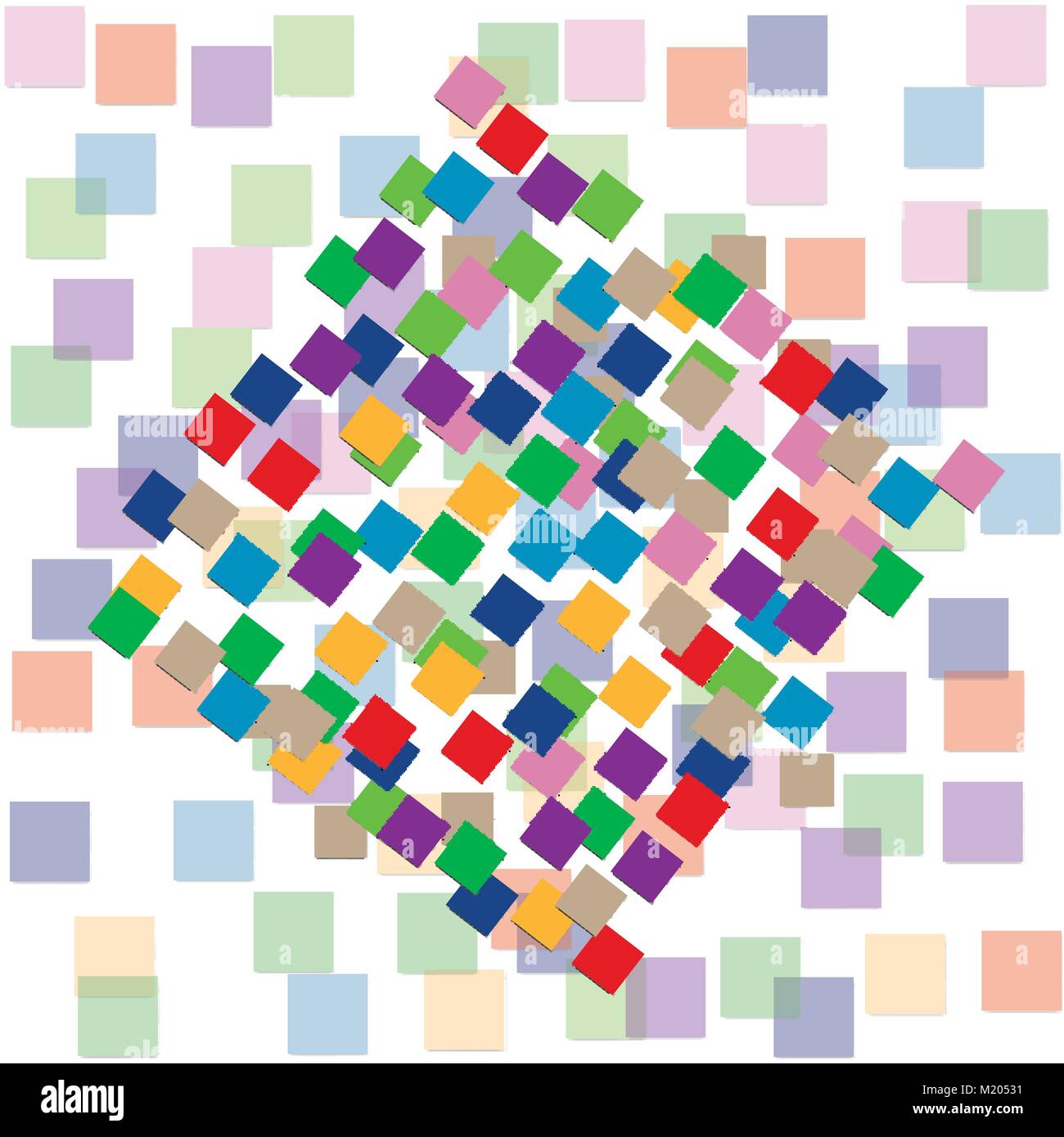 Background in the form of a mosaic of multi-colored squares Stock ...