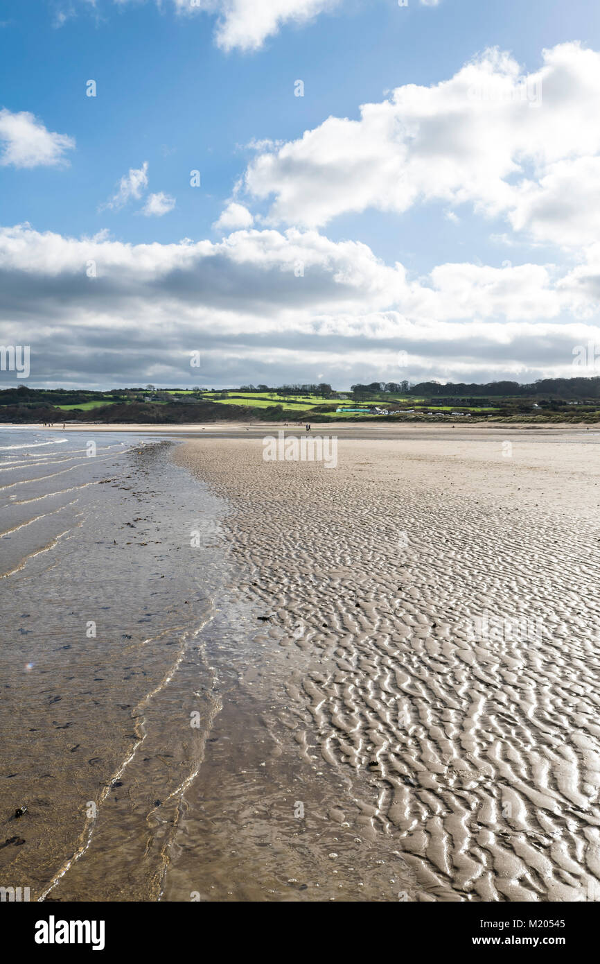 Lligwy Bay beach on the East coast of Anglesey Stock Photo - Alamy