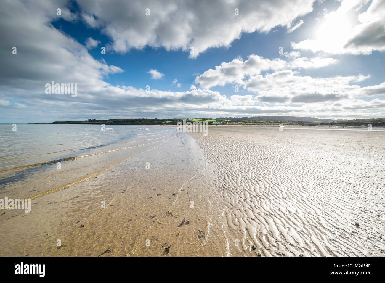 Lligwy Bay beach on the East coast of Anglesey Stock Photo - Alamy