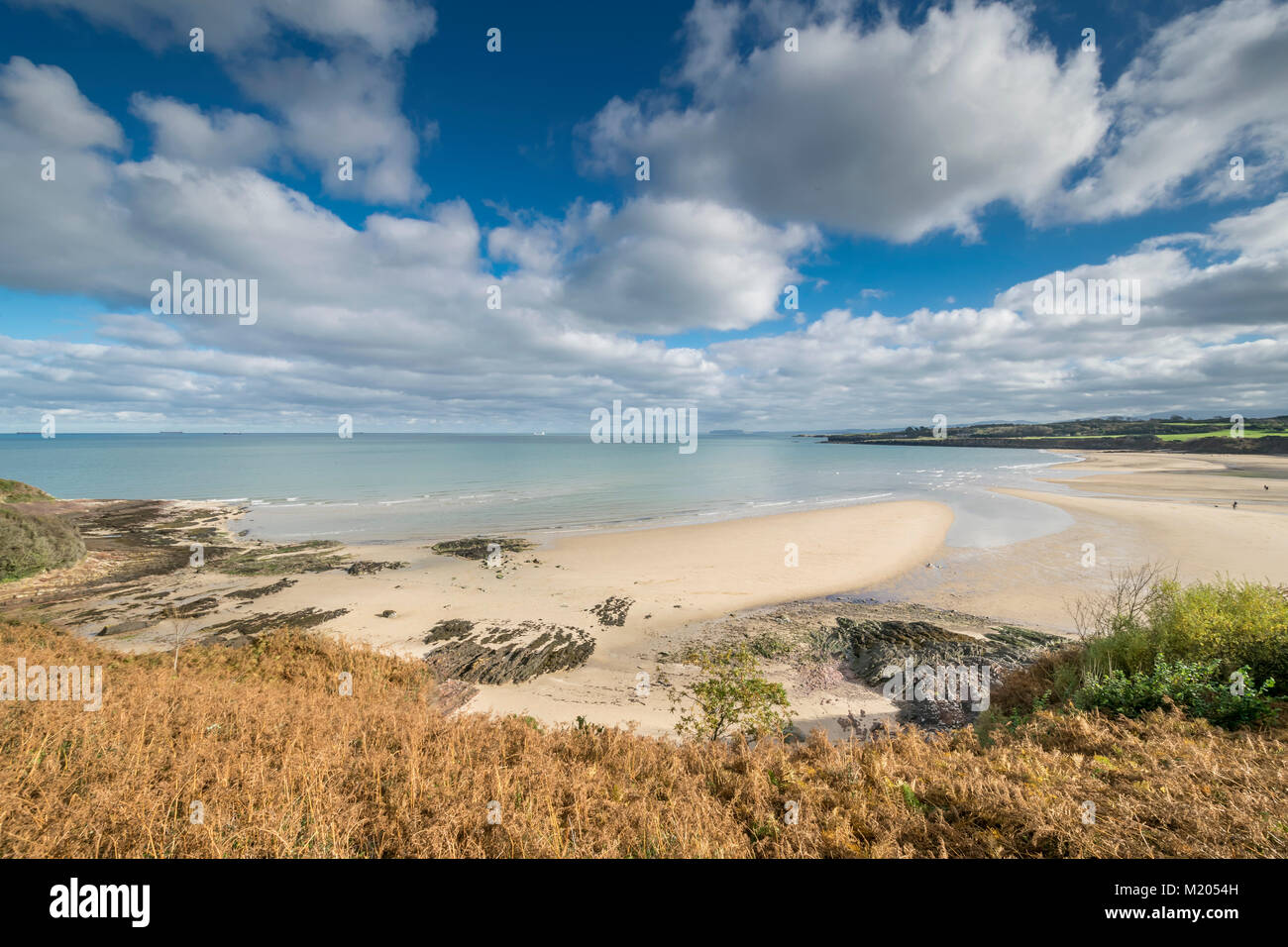 Lligwy Bay beach on the East coast of Anglesey Stock Photo - Alamy