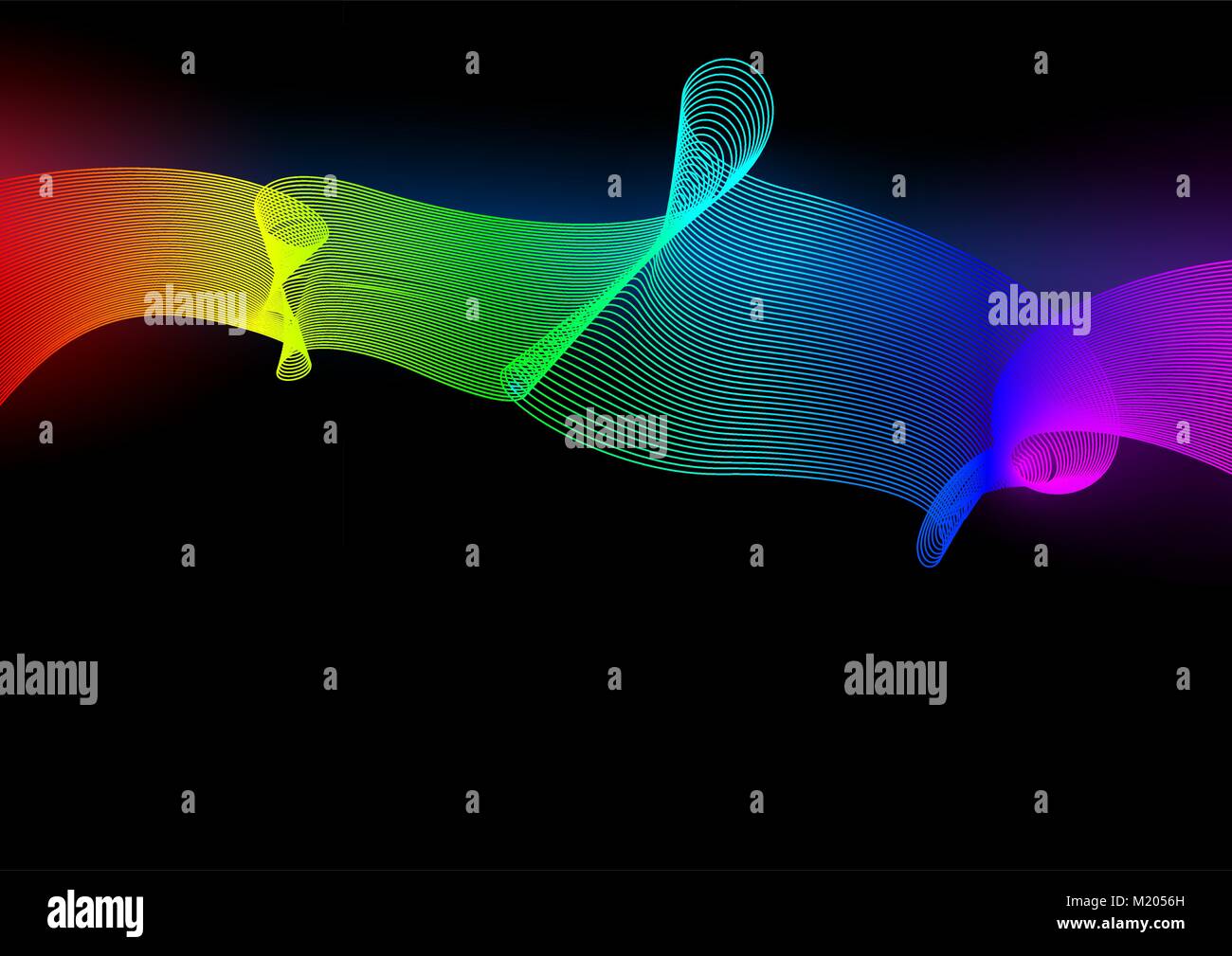 Background of a Rainbow Mesh Wave Stock Vector Image & Art - Alamy