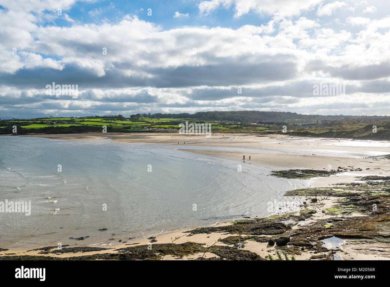 Lligwy Bay beach on the East coast of Anglesey Stock Photo - Alamy