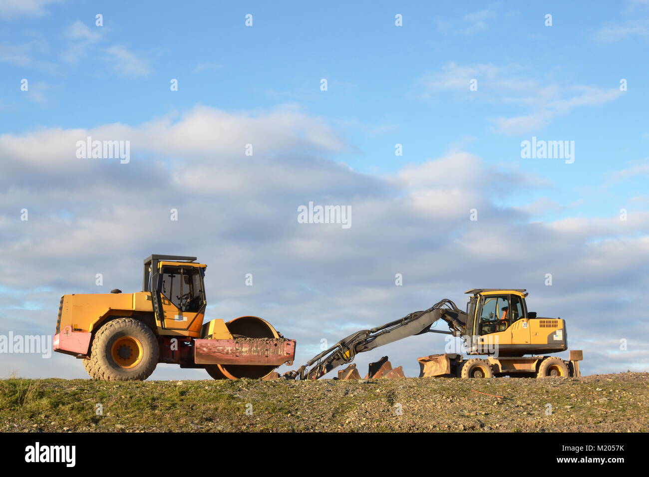 Two construction vehicles outdoors hi-res stock photography and images ...