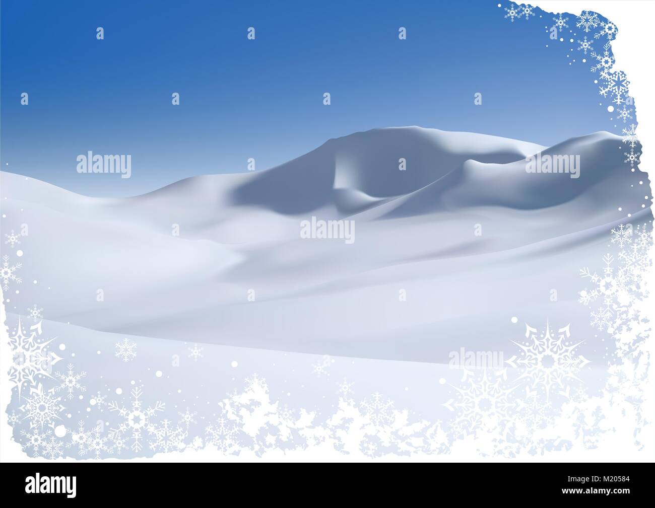 Mountainous Wintry Background Stock Vector Image & Art - Alamy
