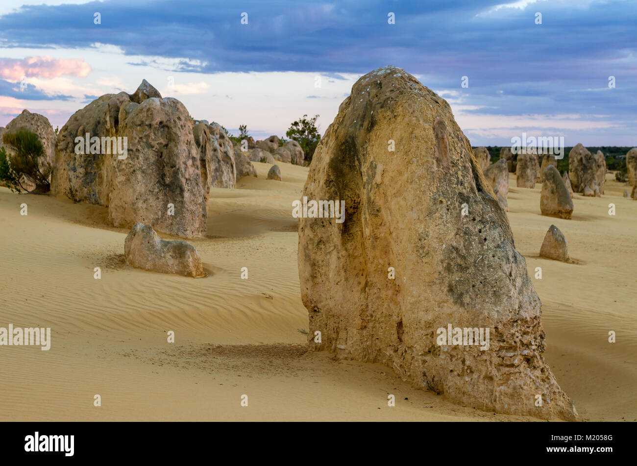 Limestone pinnacles formed from lime-rich sands created from seashells ...