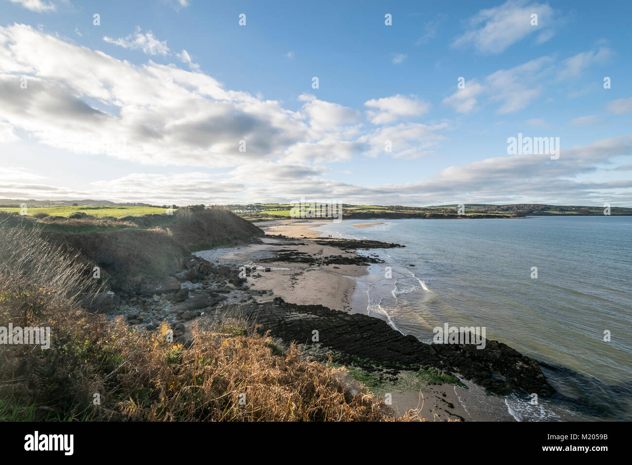 Lligwy Bay beach on the East coast of Anglesey Stock Photo - Alamy