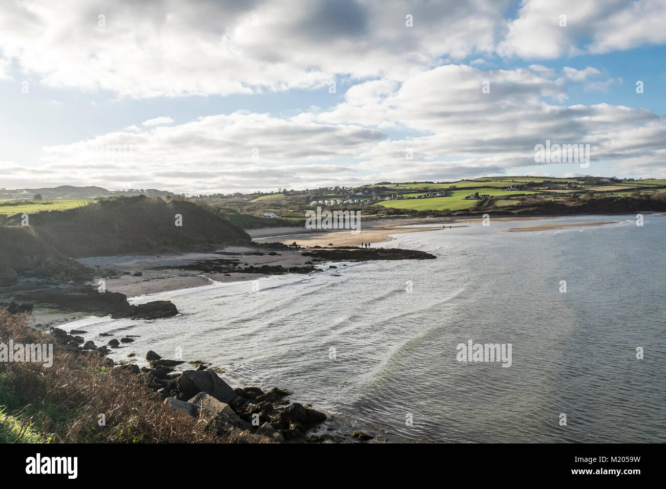 Lligwy Bay beach on the East coast of Anglesey Stock Photo - Alamy