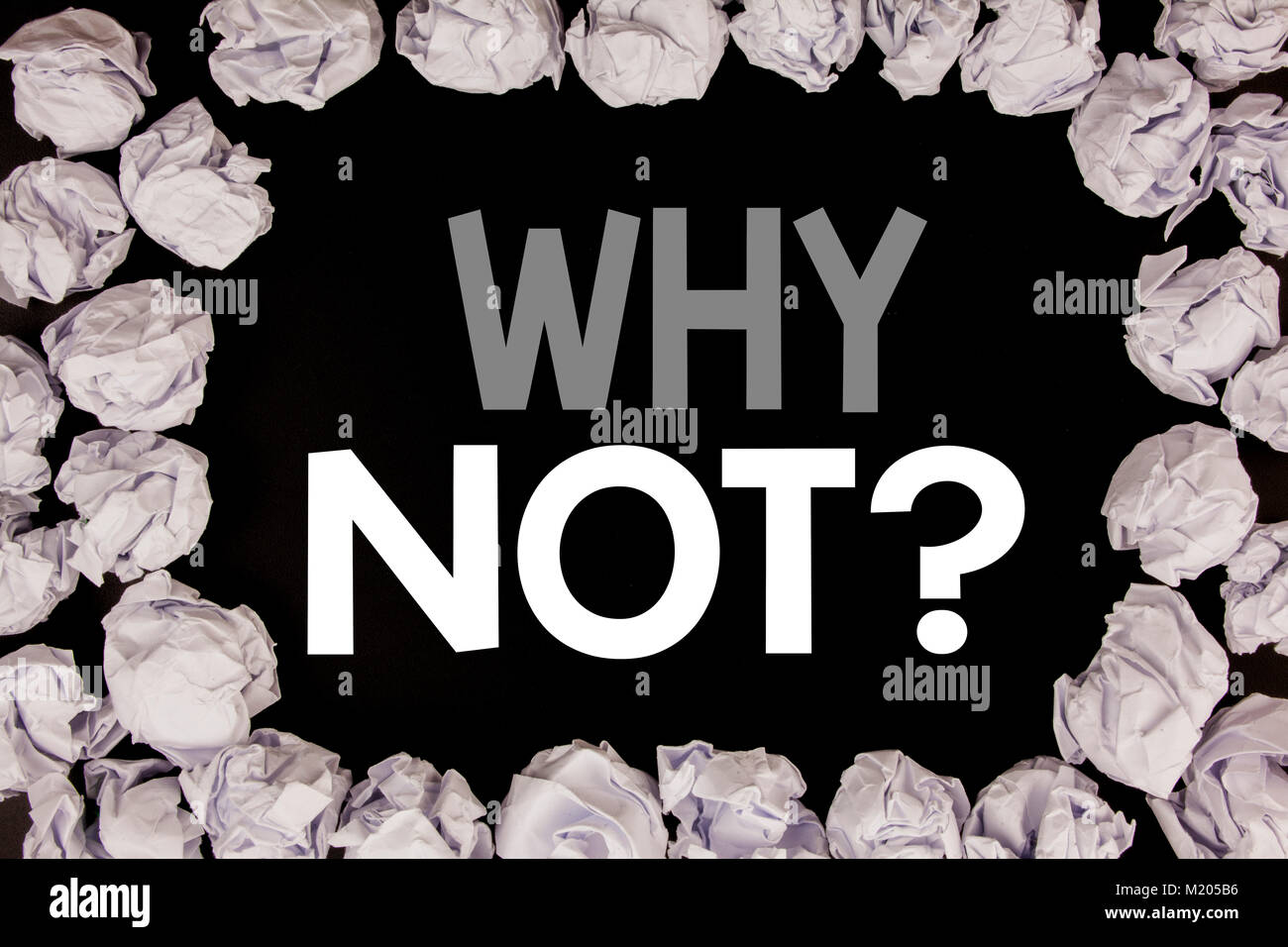 Word, writing Why Not Question. Business concept for Leadership ...