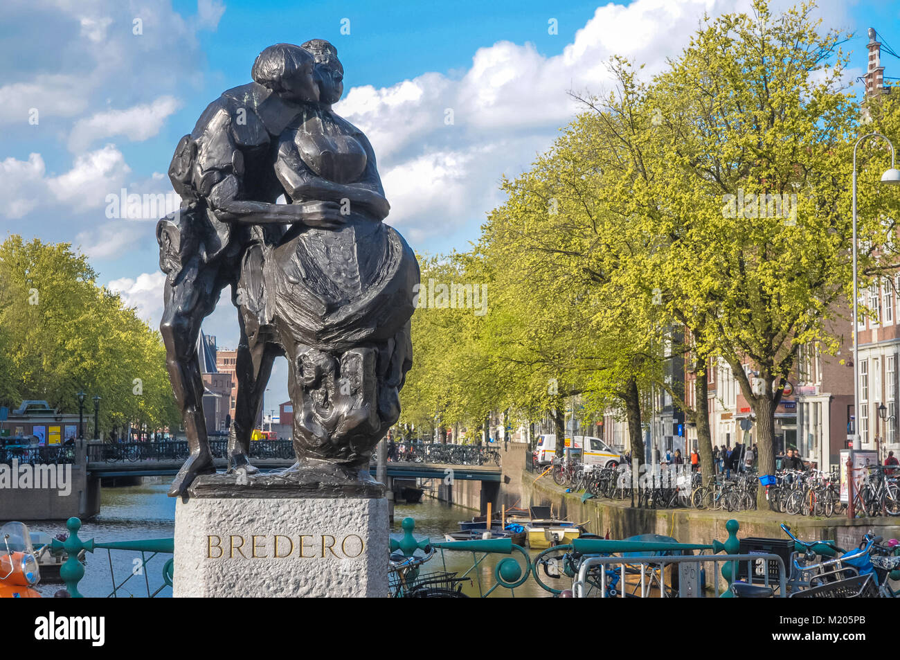 Gerbrand Bedero statue in Amsterdam, Netherlands Stock Photo - Alamy
