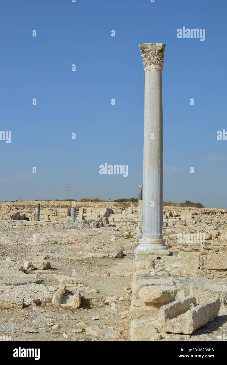 Ancient Roman pillar in Cyprus Stock Photo - Alamy