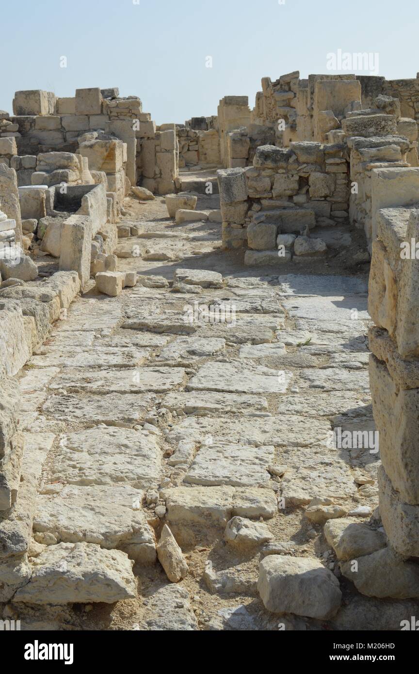 Roman ruins in Paphos Cyprus Stock Photo - Alamy