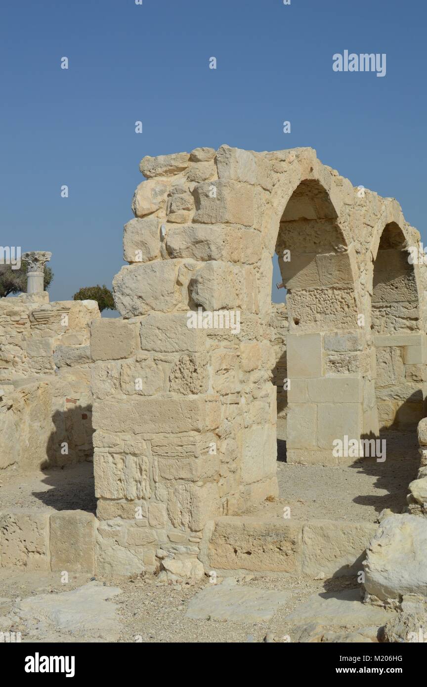 Roman ruins in Paphos Cyprus Stock Photo - Alamy