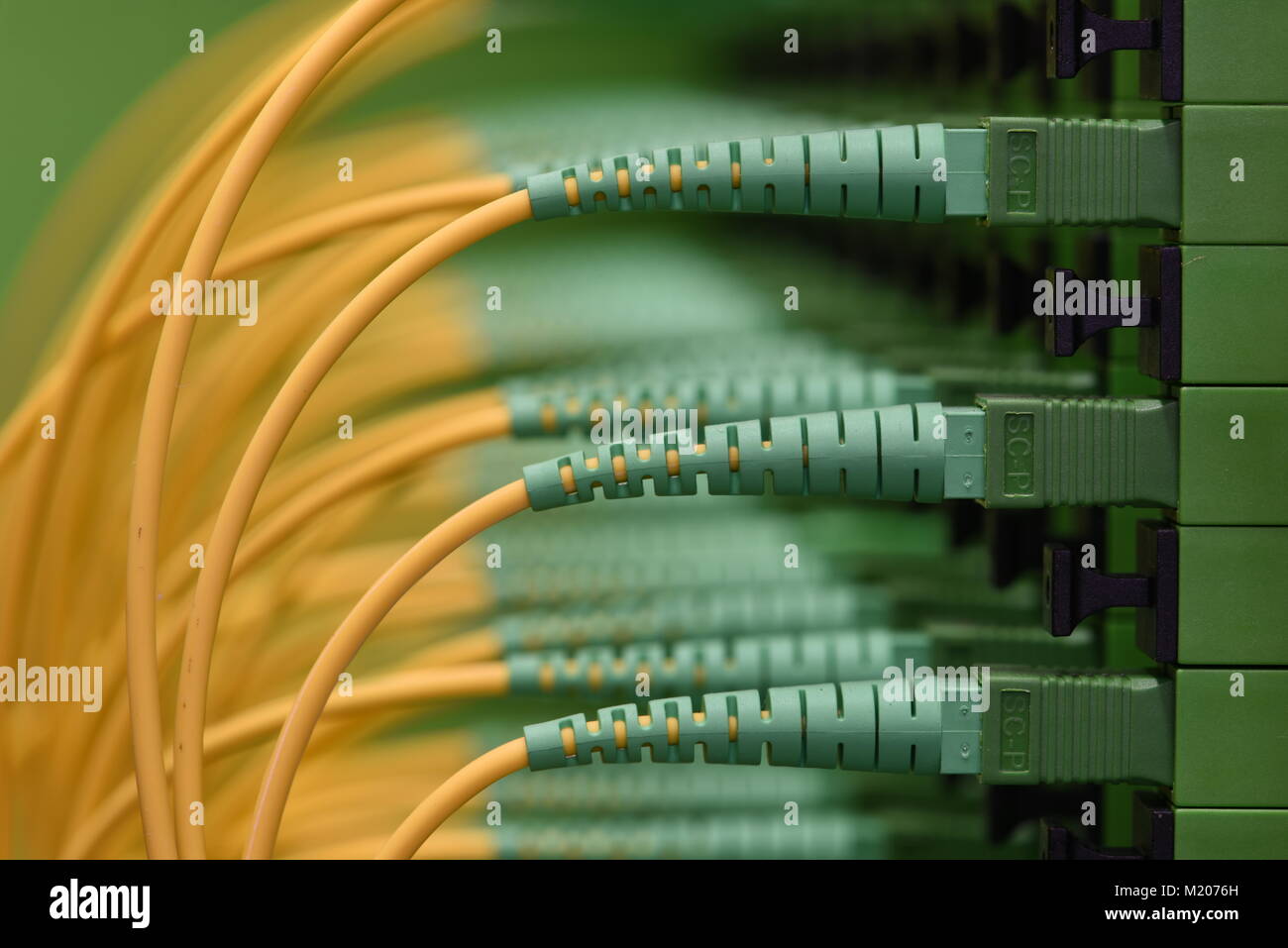 Installation of cable fiber optic network hi-res stock photography and ...