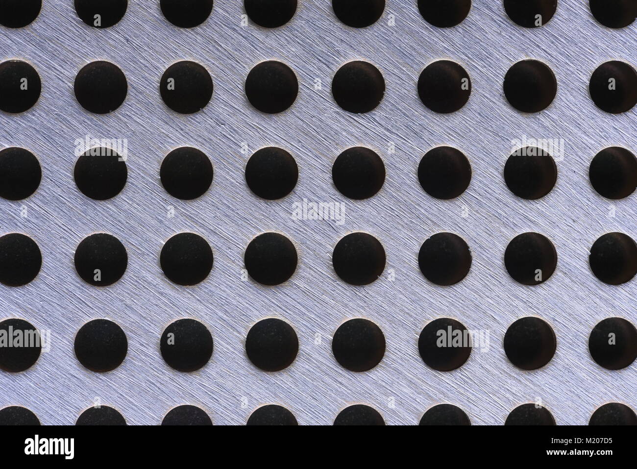 Close up of metal background texture with holes Stock Photo - Alamy