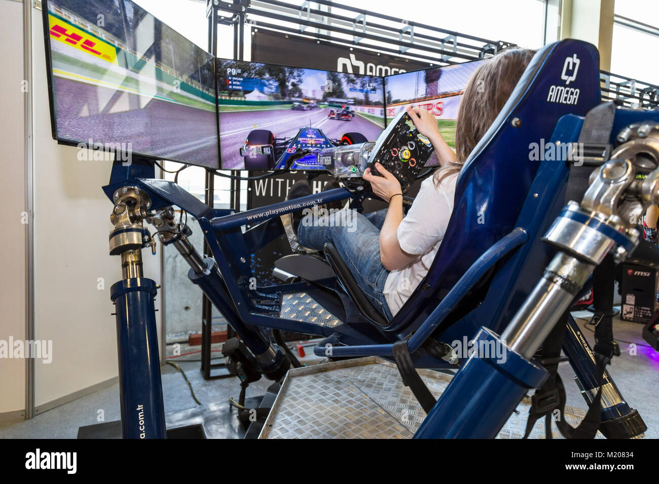 Driving Simulation High Resolution Stock Photography and Images - Alamy